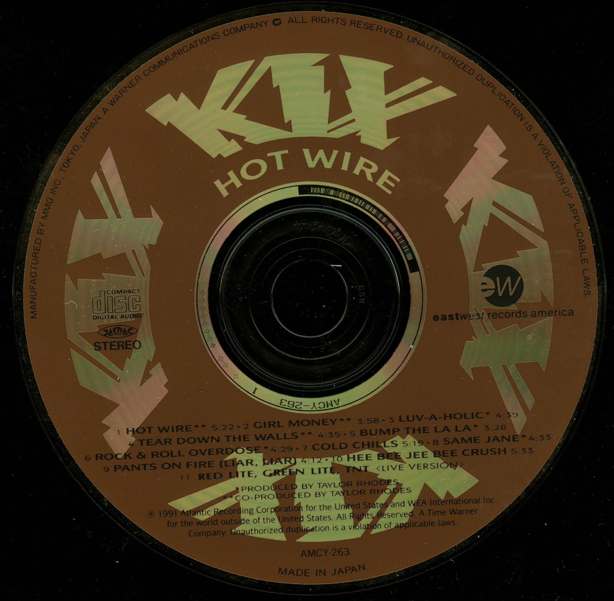 Kix Hot Wire Japan Promo CD Original press