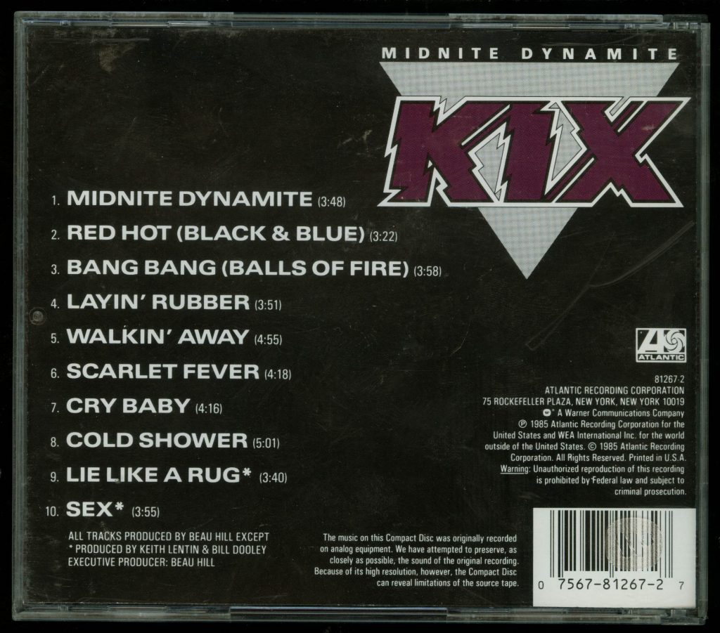 Kix Midnite Dynamite CD