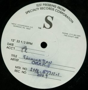 Overkill Elimination test pressing